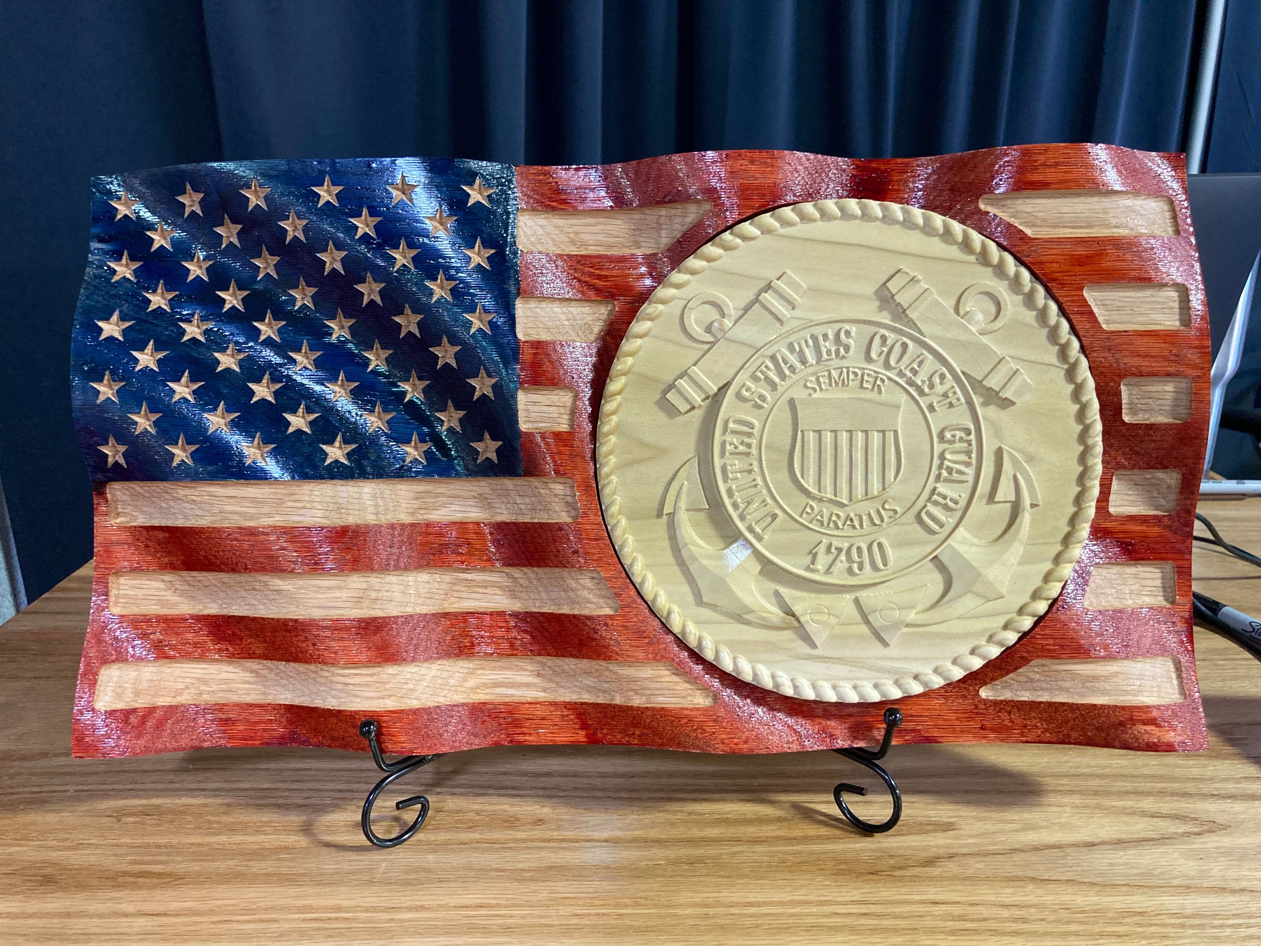 Coast Guard Wave COA Flag | Lumber Frog Creations LLC