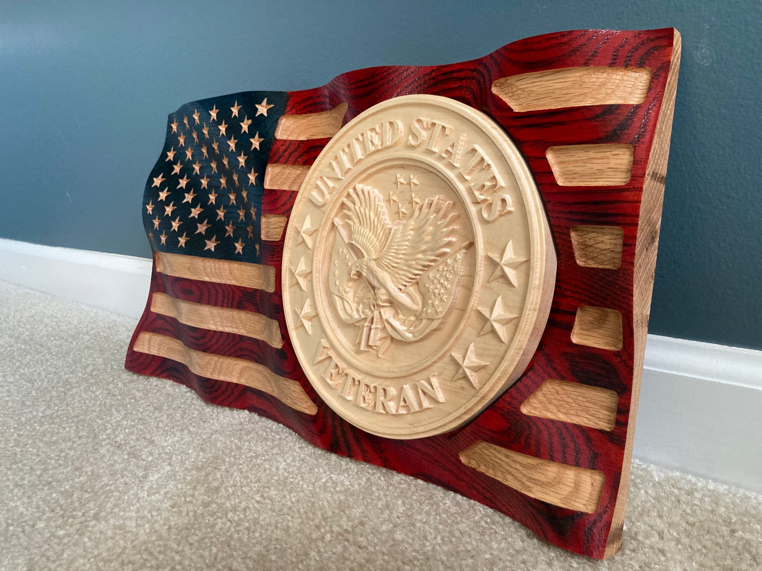 Veteran Seal Flag | Lumber Frog Creations LLC