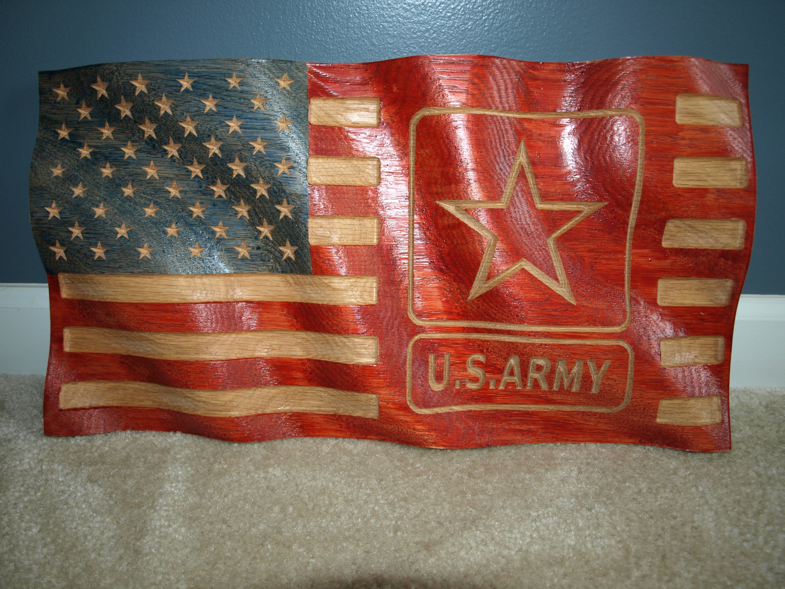 Army Wave Flag | Lumber Frog Creations LLC